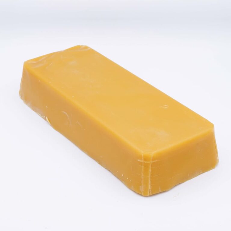 Cire d'abeille en bloc de 500gr - Miel d'Alsace avec Apiculteurs BERGER